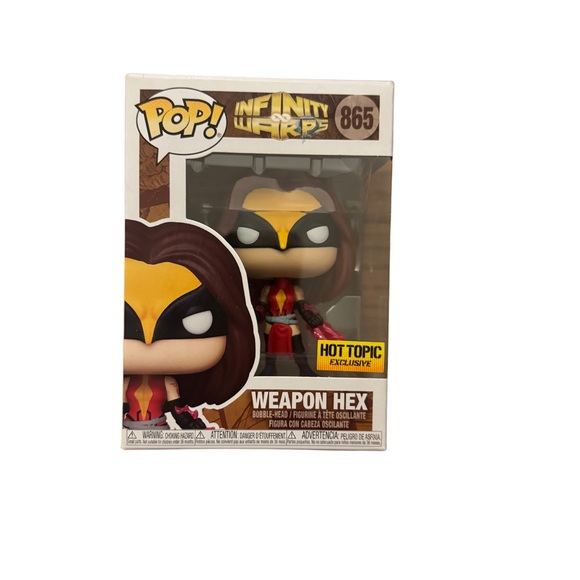 Funko | Other | Funko Infinity Warps Weapon Hex Figure Red And Yellow ...